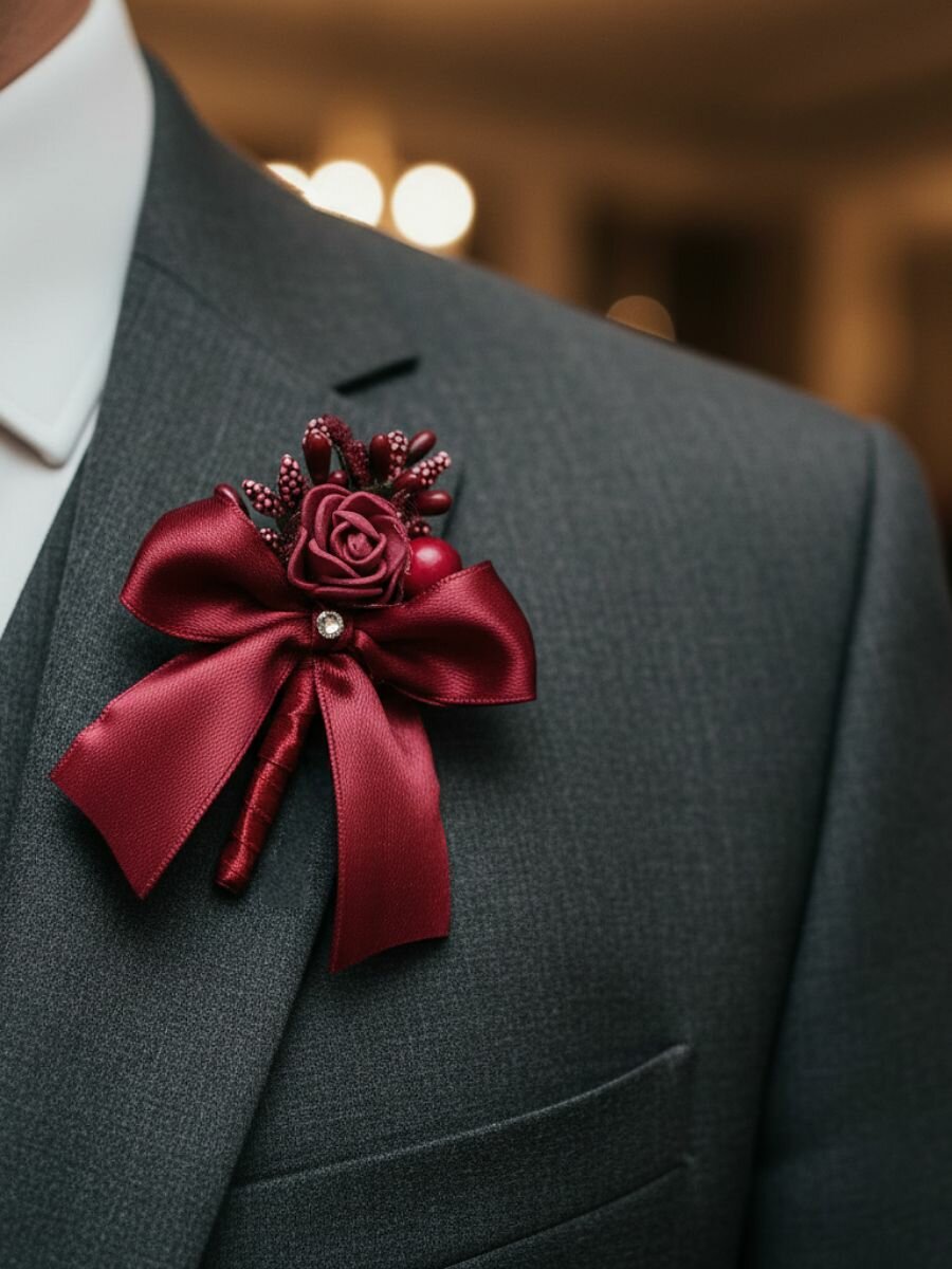 Бутоньерка для жениха или свидетеля