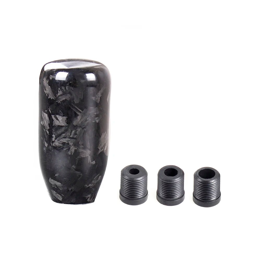 Ручка переключения передач Bartoo-Carbon из кованого карбона, цилиндрическая, Black, Черный
