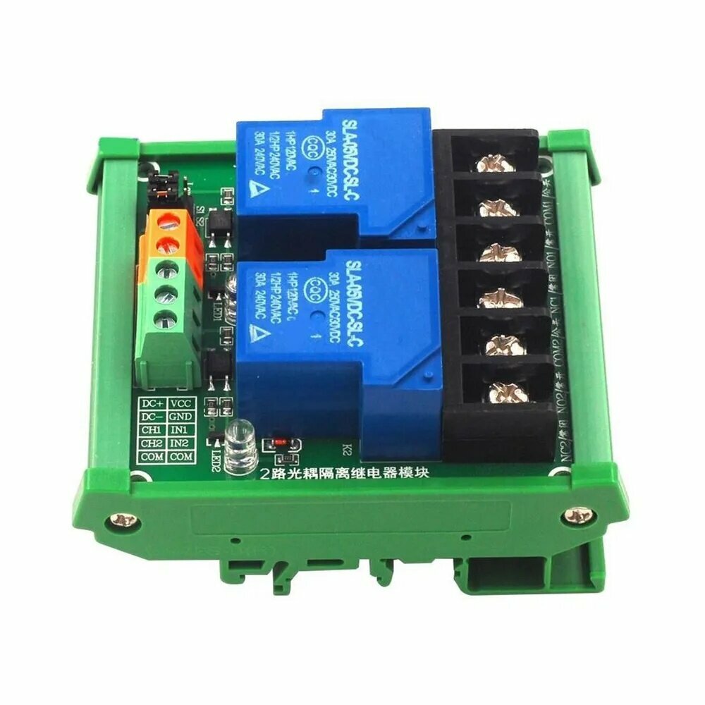Модуль реле 2 канала 30А, 24V