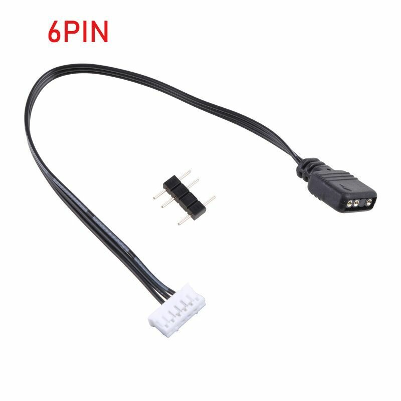 Кабель-адаптер вентилятора Cool Moon от 6Pin до 5V RGB с 3-контактным разъемом для подключения адаптера контроллера вентилятора Cool moon