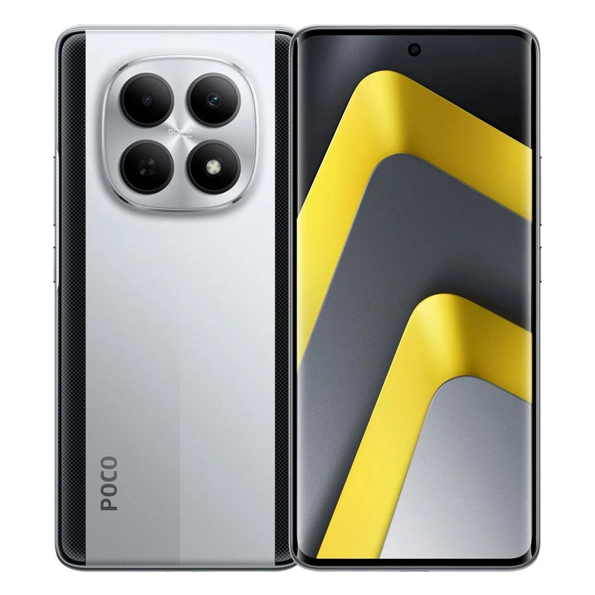 Смартфон Xiaomi Poco M8 5G 8/512 ГБ Global, Dual nano SIM, серебристый
