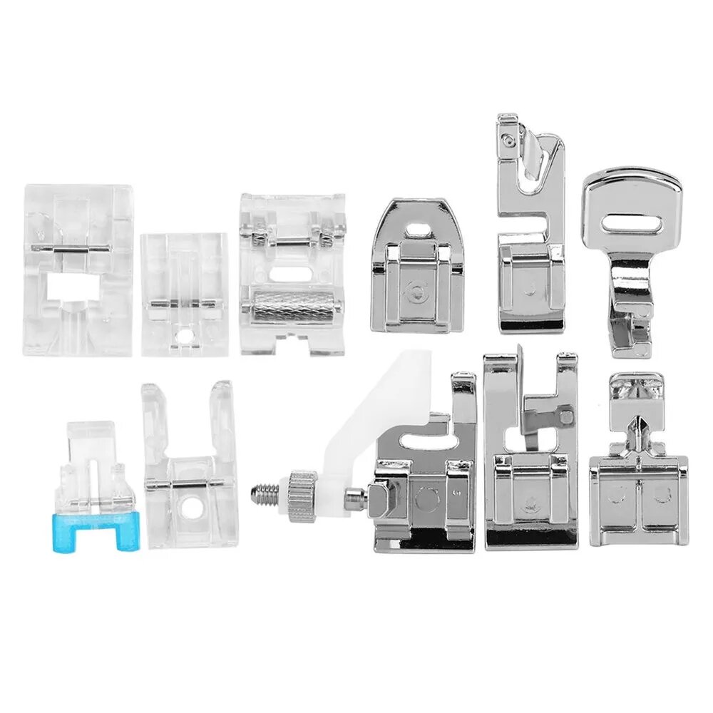 Прижимные лапки для швейной машины, 11 в 1, универсальный набор, для швейных проектов