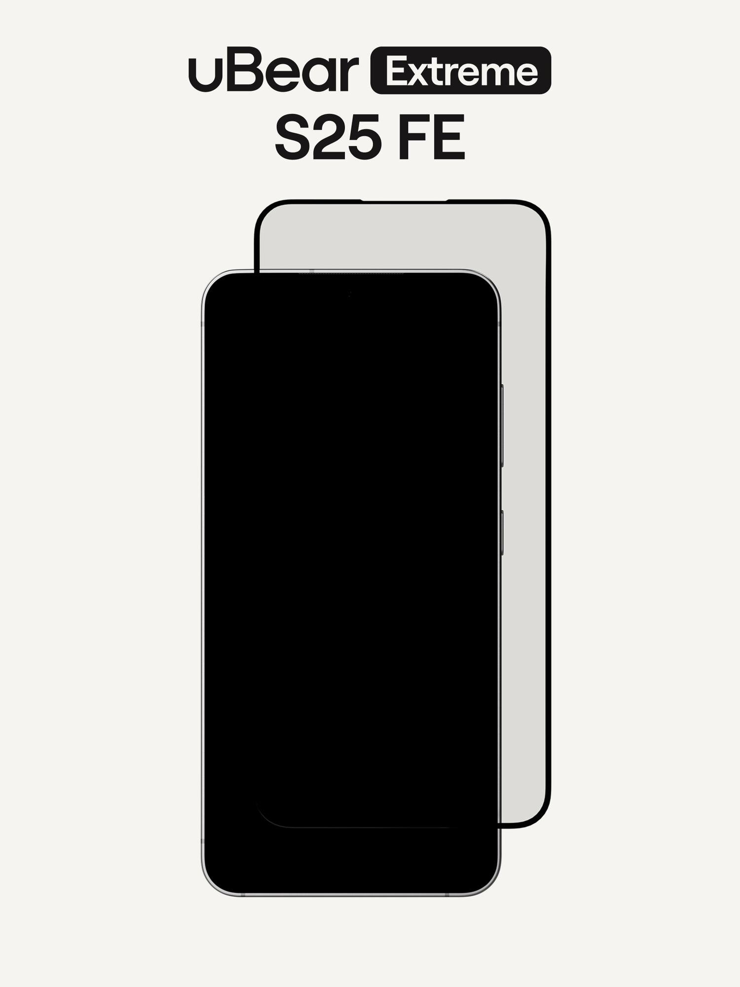 Стекло защитное на Samsung Galaxy S25FE uBear Extreme Nano Shield, алюмосиликатное