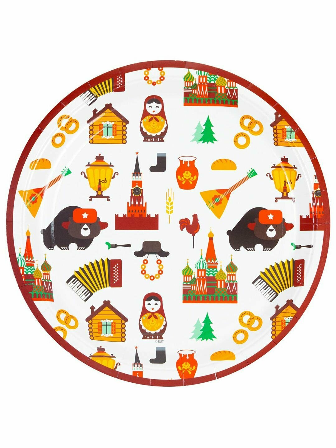 Тарелки Масленица Русский Стиль 23см 6шт