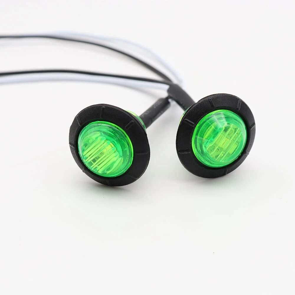 2 шт. LED боковые габаритные огни Green