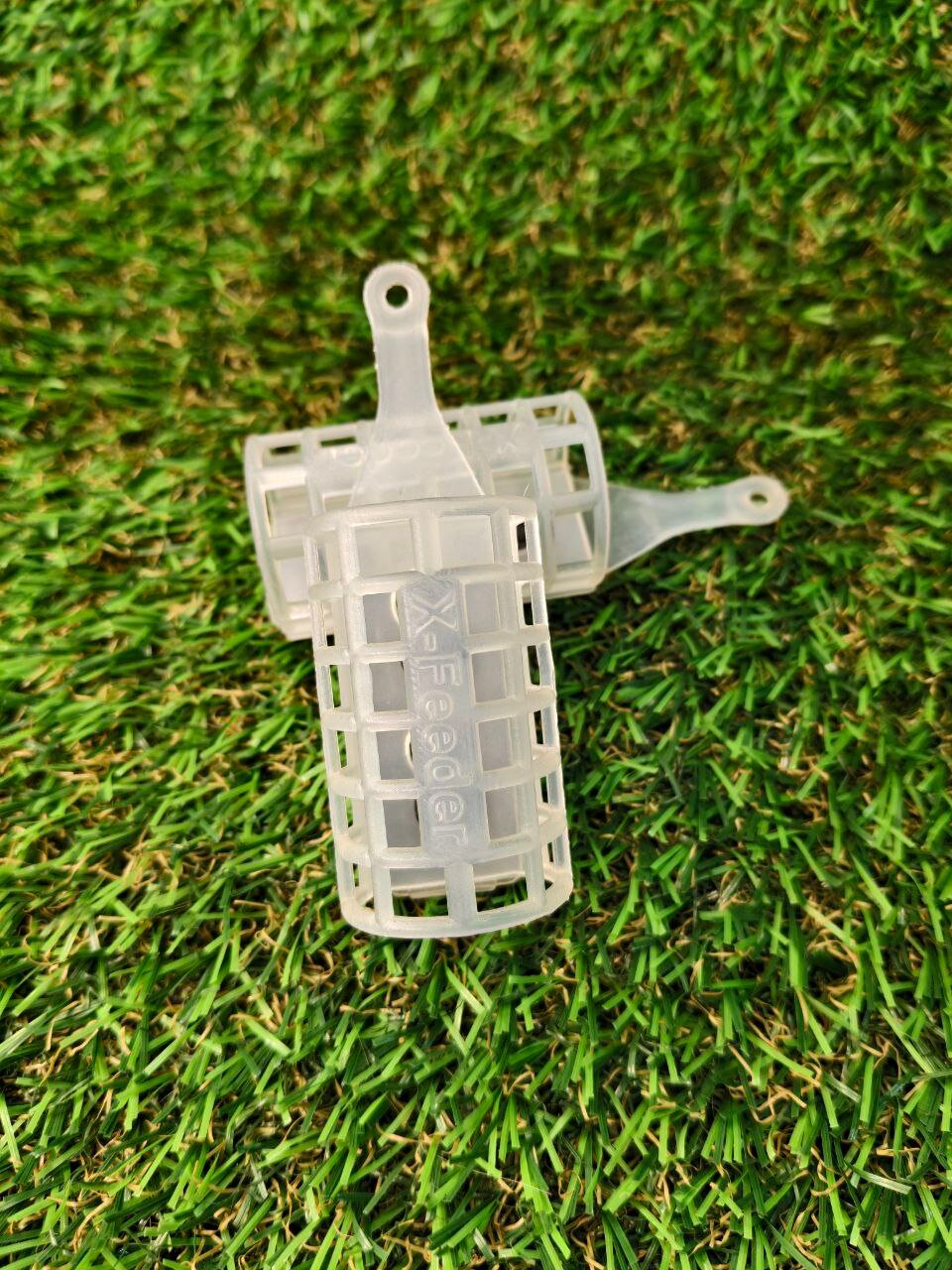 Кормушки фидерные 2-Штуки 40+40гр X-Feeder PL Glass classic middle полупрозрачный для рыбалки