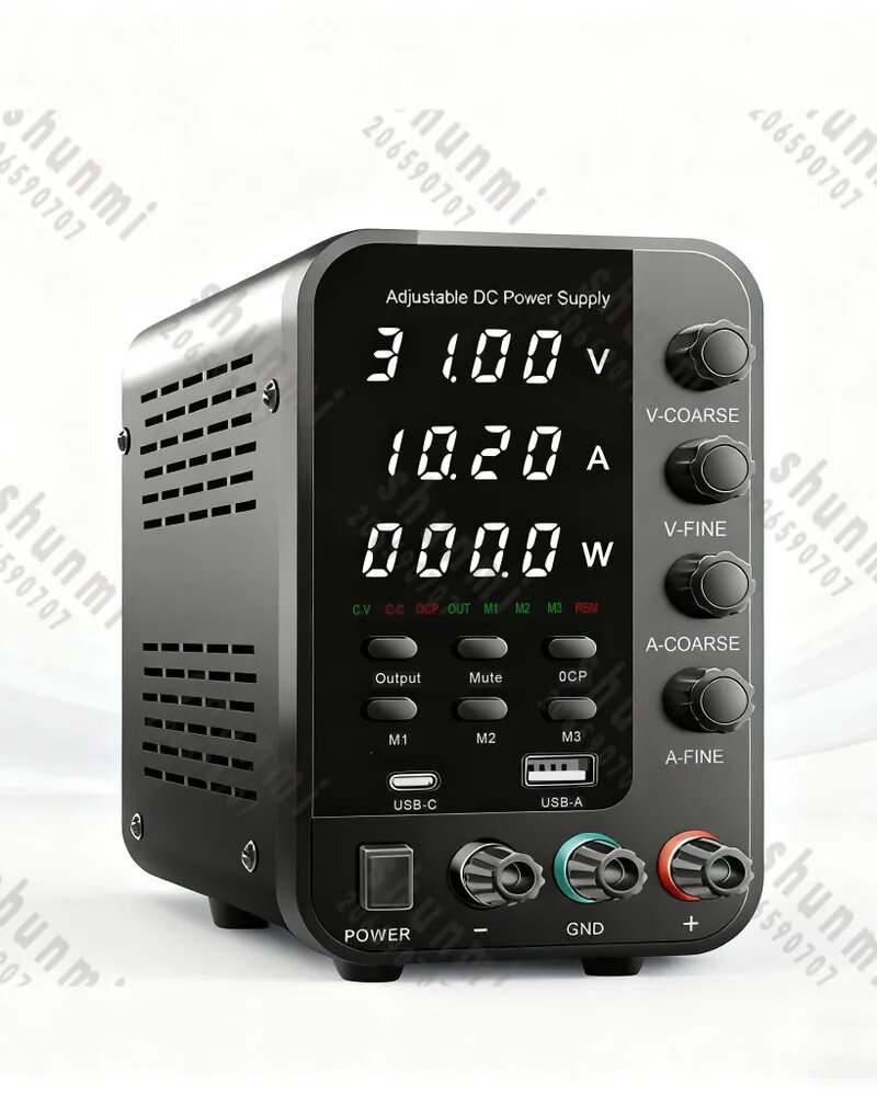 Регулируемый источник питания постоянного тока,30V 10A, цифровой дисплей, регулятор напряжения, коммутация, высокая мощность, Лабораторный блок питания