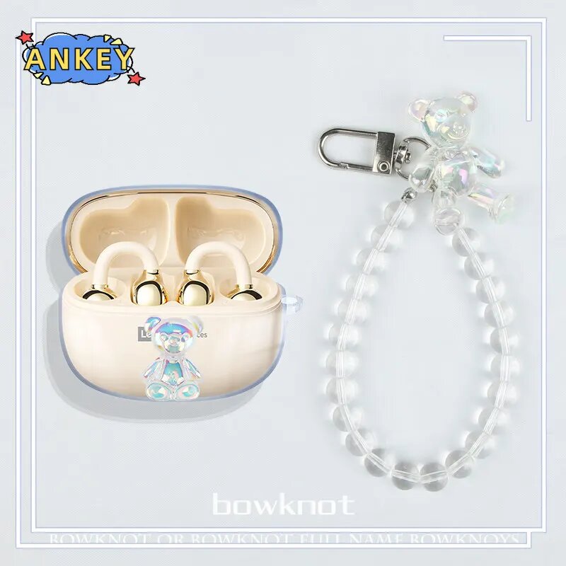 Чехол для наушников Lenovo LE302 прозрачный TPU красный Clear18