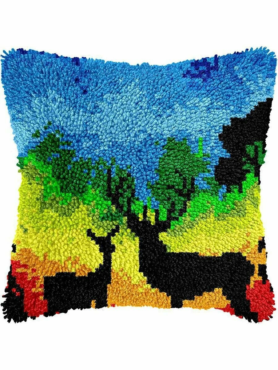 Набор для вышивания в ковровой технике Идиллия (43 х 43 см) / Shuoshi Craft BZ2125