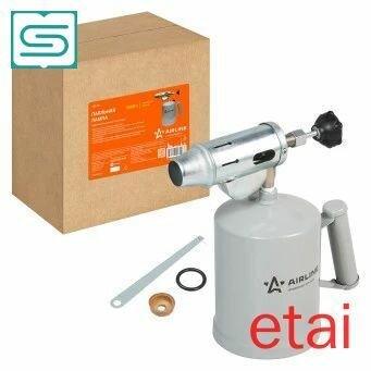 Лампа паяльная (горелка) бензиновая, 1,5L, серая AIRLINE AGT06-сделано в Китае