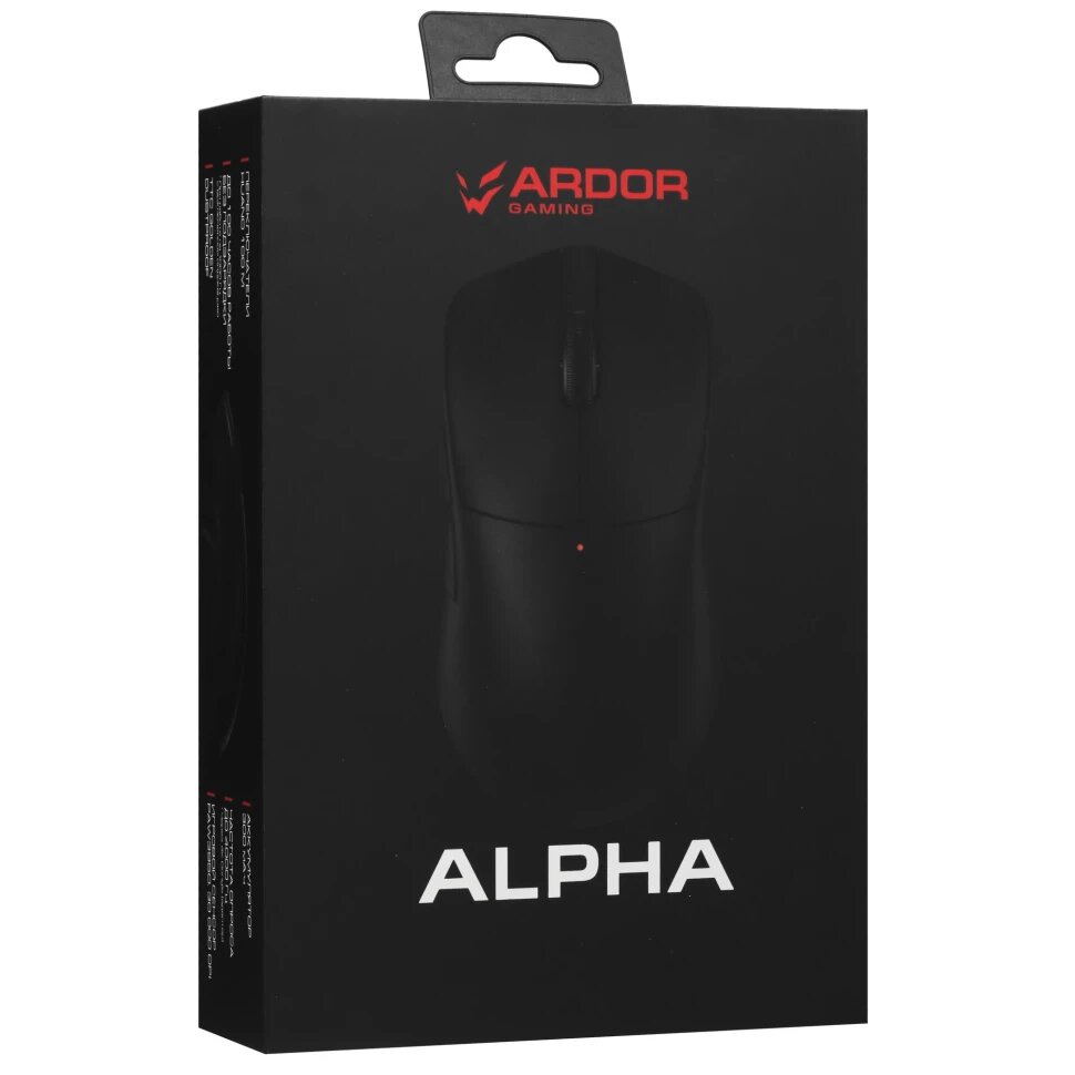 Мышь беспроводная/проводная ARDOR GAMING Alpha [ARDW-ALP3950-BK] черный