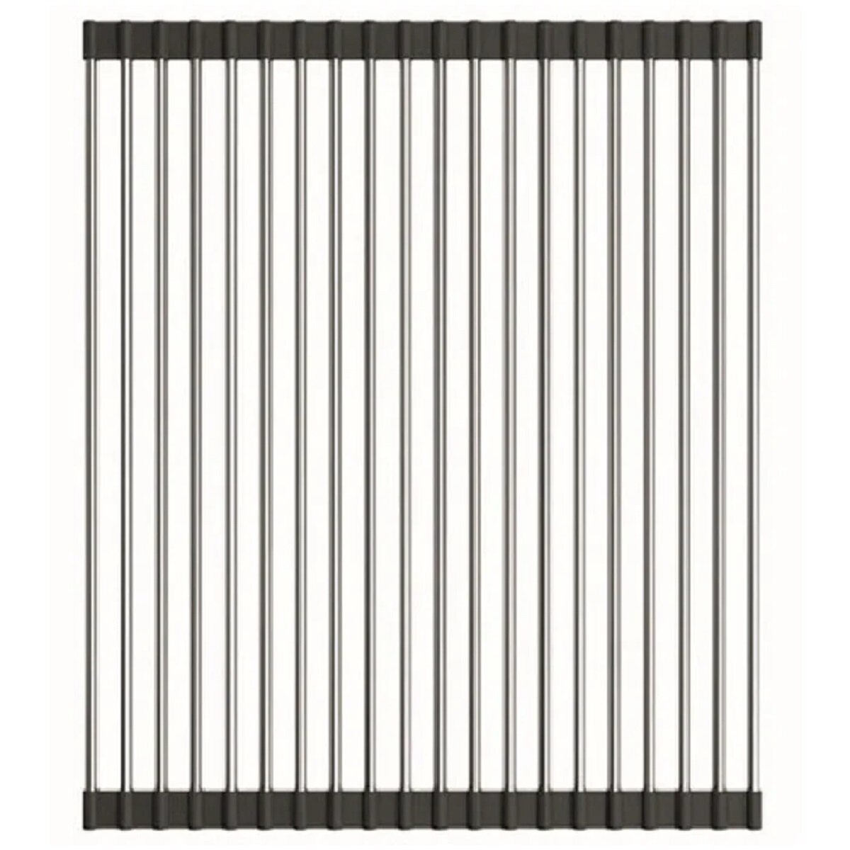 Роллер-мат Zorg C 10, матовая нержавеющая сталь, для кухонной мойки, столешницы, складывающийся, серебристый