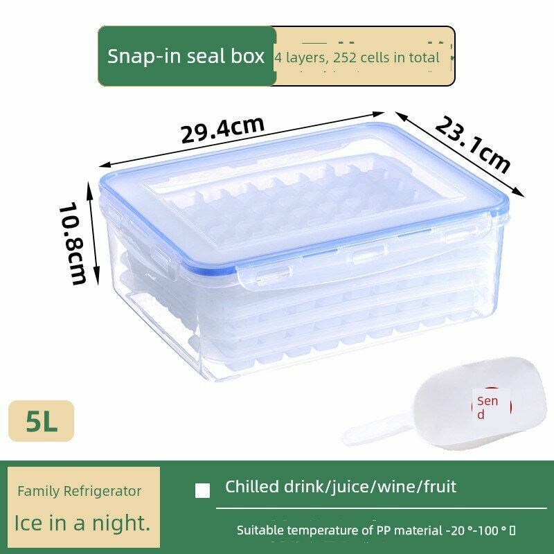 Формы для льда, ледогенераторы, лотки для льда, контейнеры для хранения льда, большой объем, большой размер