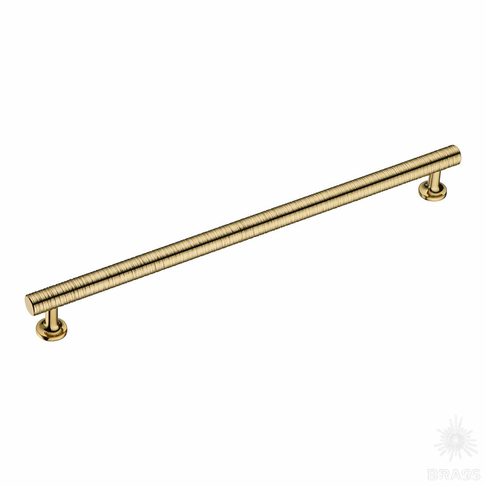 Ручка рейлинг современная классика, глянцевое золото 288 мм, Турция