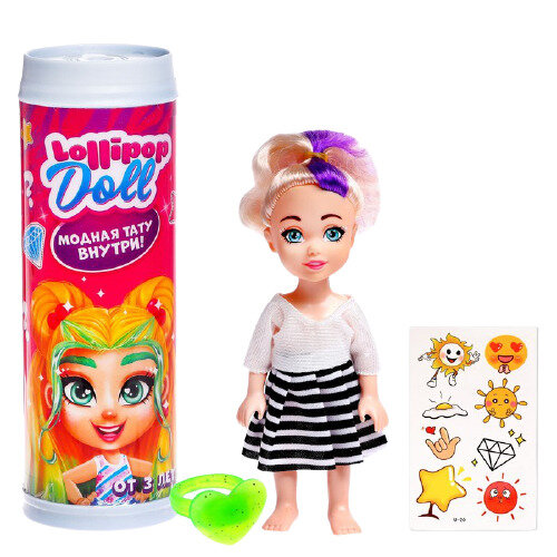 Куколка-сюрприз Lollipop doll с татуировками