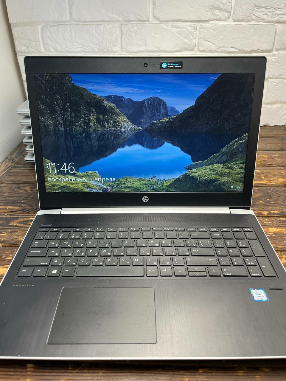 Ноутбук HP ProBook 450 G5 Intel Core i3-7100U 2.40Ghz, RAM 8gb, SSD 256gb, Intel HD Graphics, серебристый, win10