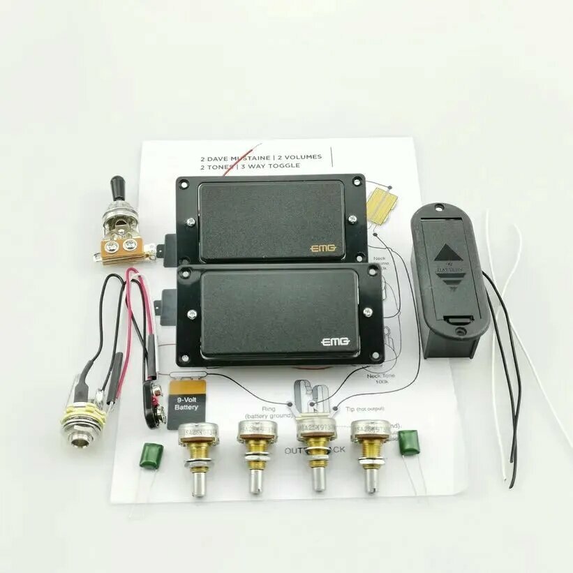 EMG Электрогитара активный двойной звукорежиссер Активный 9В питание от батареи