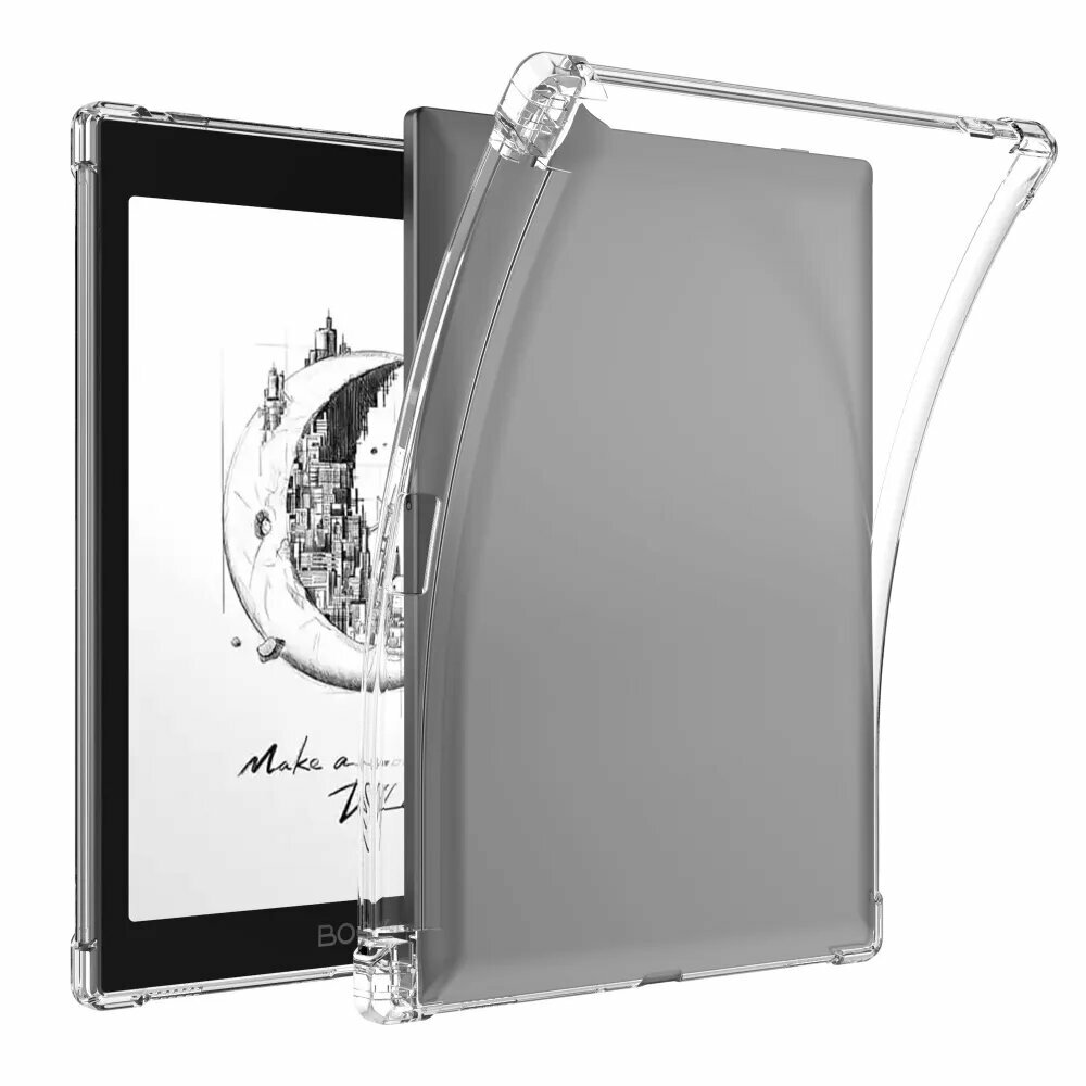 Прозрачный чехол для планшета 7,8-дюймового Onyx Boox faraday e-Reader - Ультратонкая легкая прозрачная силиконовая гибкая мягкая задняя крышка