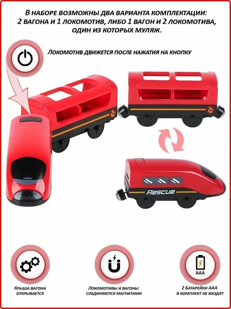 Поезд игрушка, на батарейках