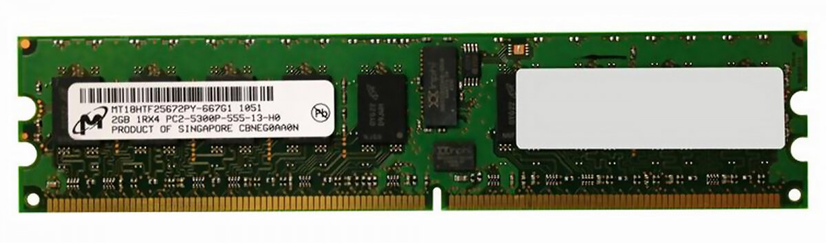 Оперативная память Micron MT18HTF25672PY-667G1 DDRII 2048Mb