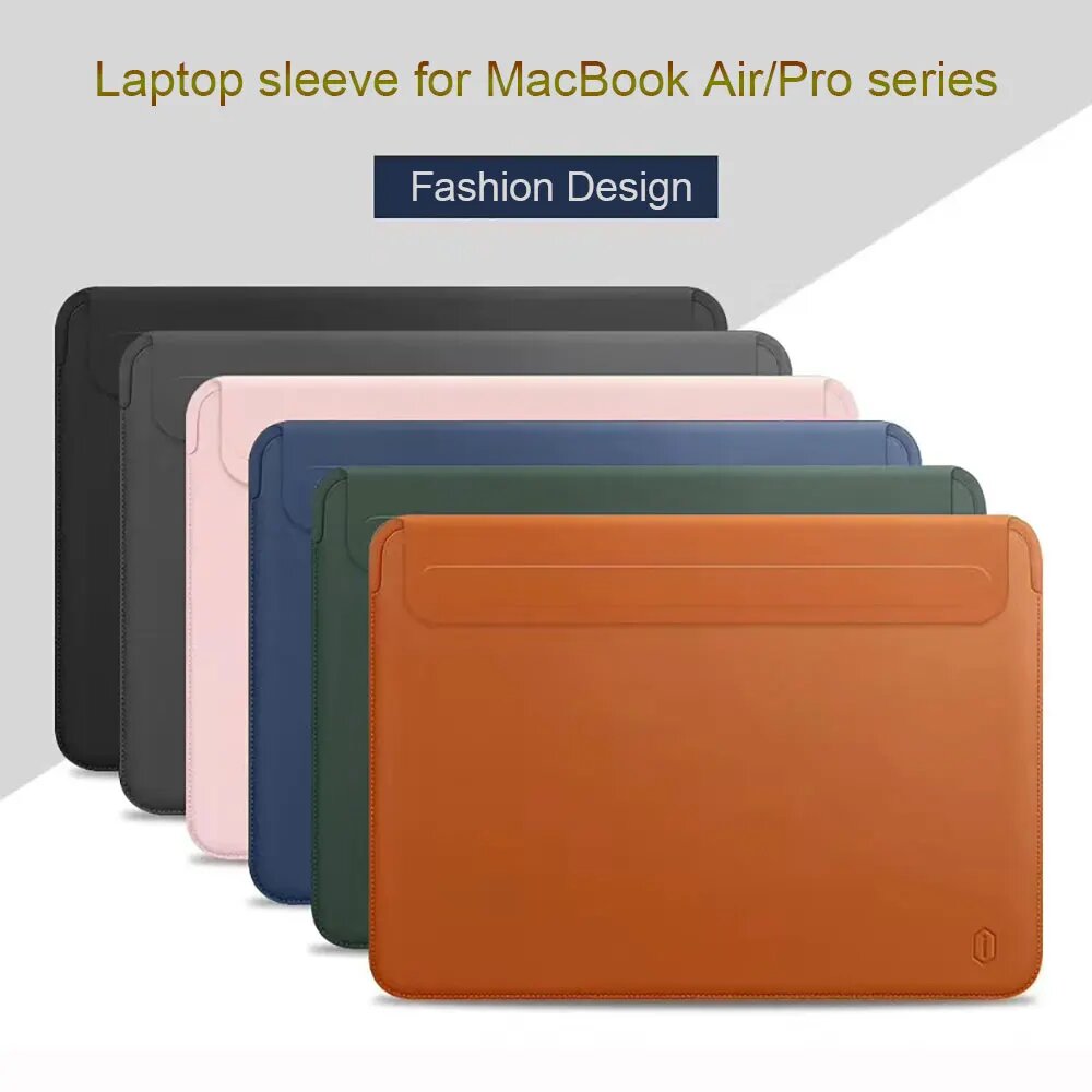 WiWU Ультратонкий Кожаный Чехол для MacBook Air/Pro 13 inch, Green