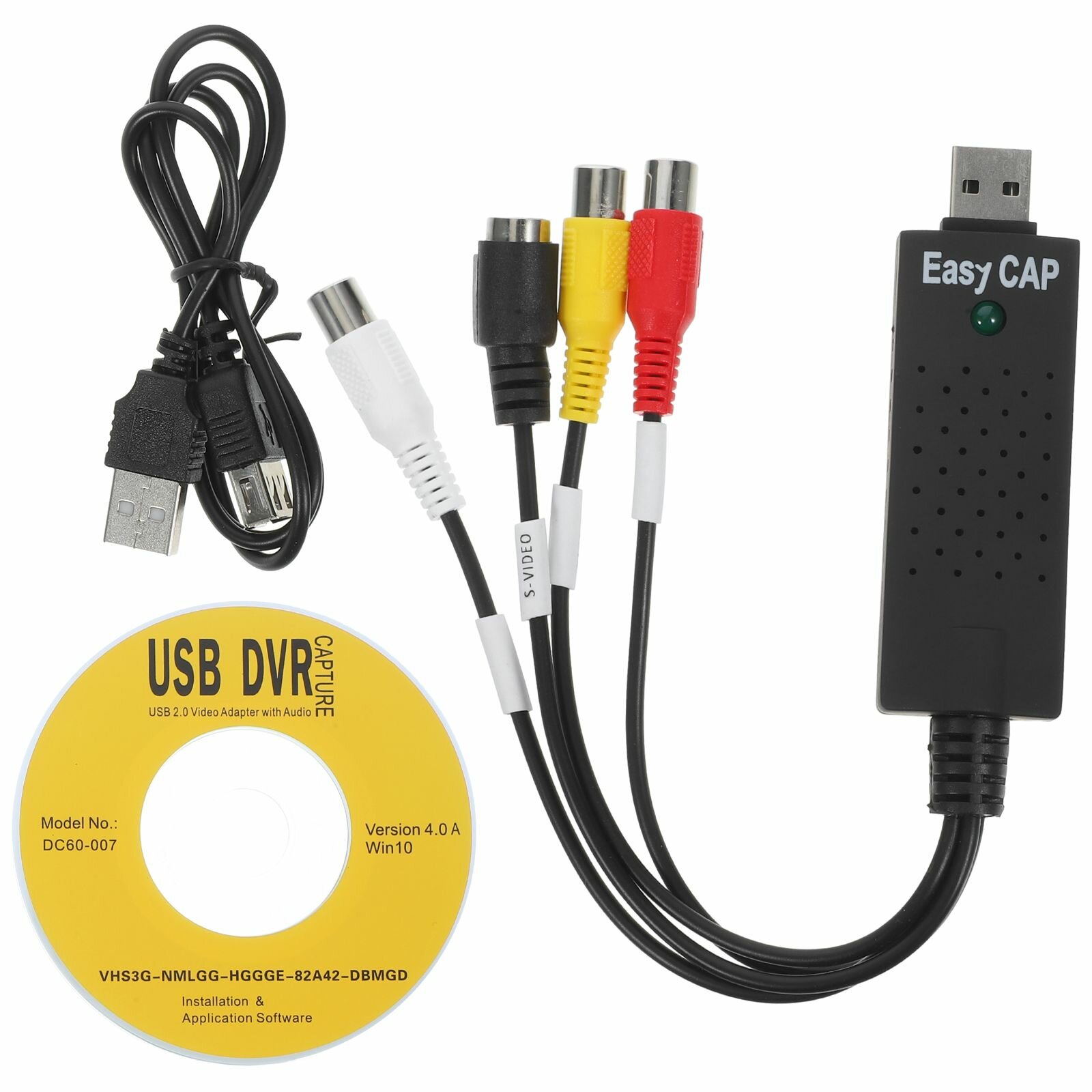USB Видеозахватное Устройство, Высокая Скорость до 10000K bps, 1 Комплект