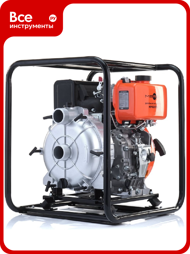 Дизельная мотопомпа для средне загрязненной воды MPD201ST MERAN 100593664