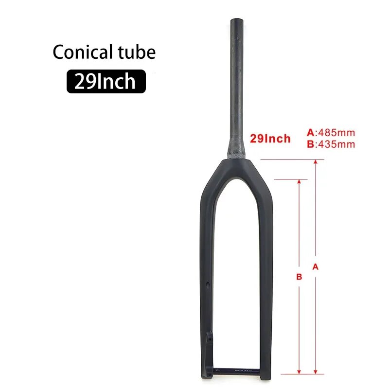 Вилка для горного велосипеда 29", коническая, matte Tapered 29