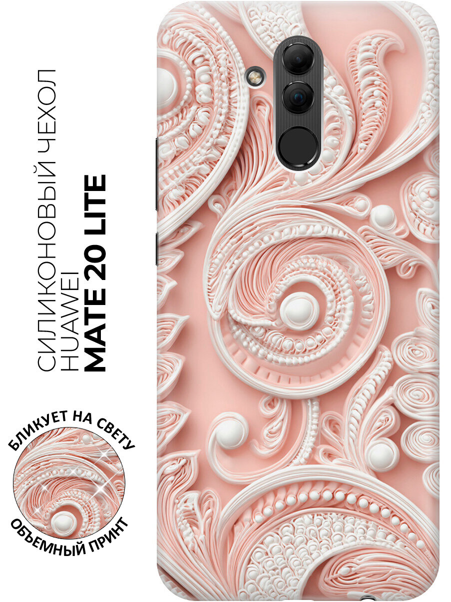 Силиконовый чехол на Huawei Mate 20 Lite с принтом "Персиковая мечта"