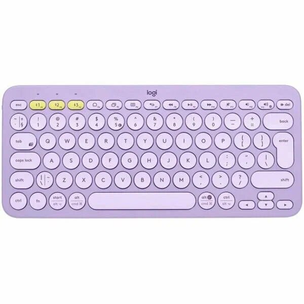 Клавиатура Logitech K380, для Mac, беспроводная, Bluetooth, 79 кнопок, фиолетовая (920-011140)