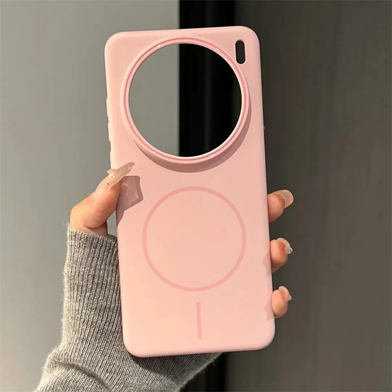 Матовая жесткая защита ПК, противоударный для Xiaomi 15 14 13 Сяоми 13 Ультра, Розовый, Розовый