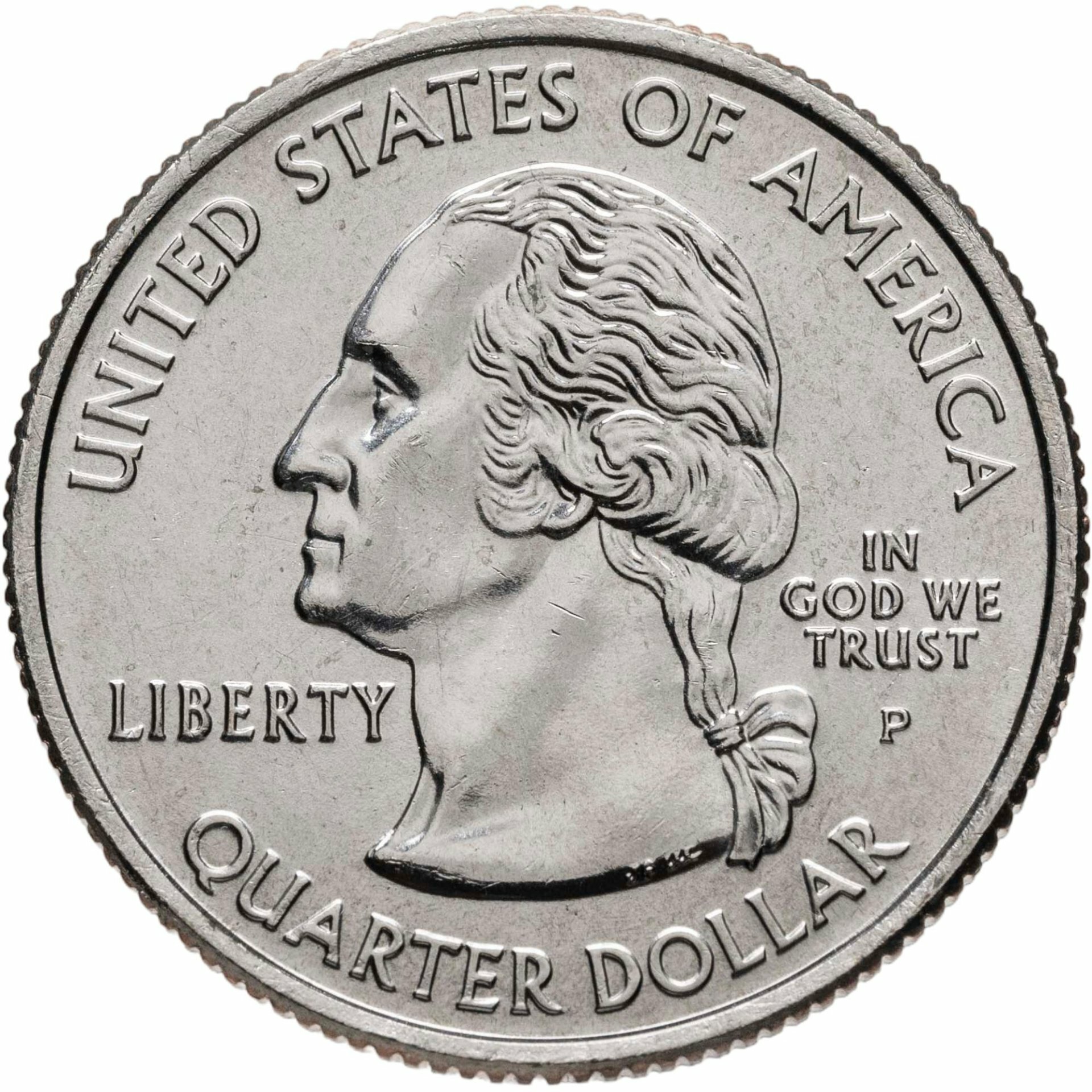 США 25 центов квотер, 1/4 доллара, quarter dollar 2004 P Висконсин Wisconsin, Медь, в сохранности UNC