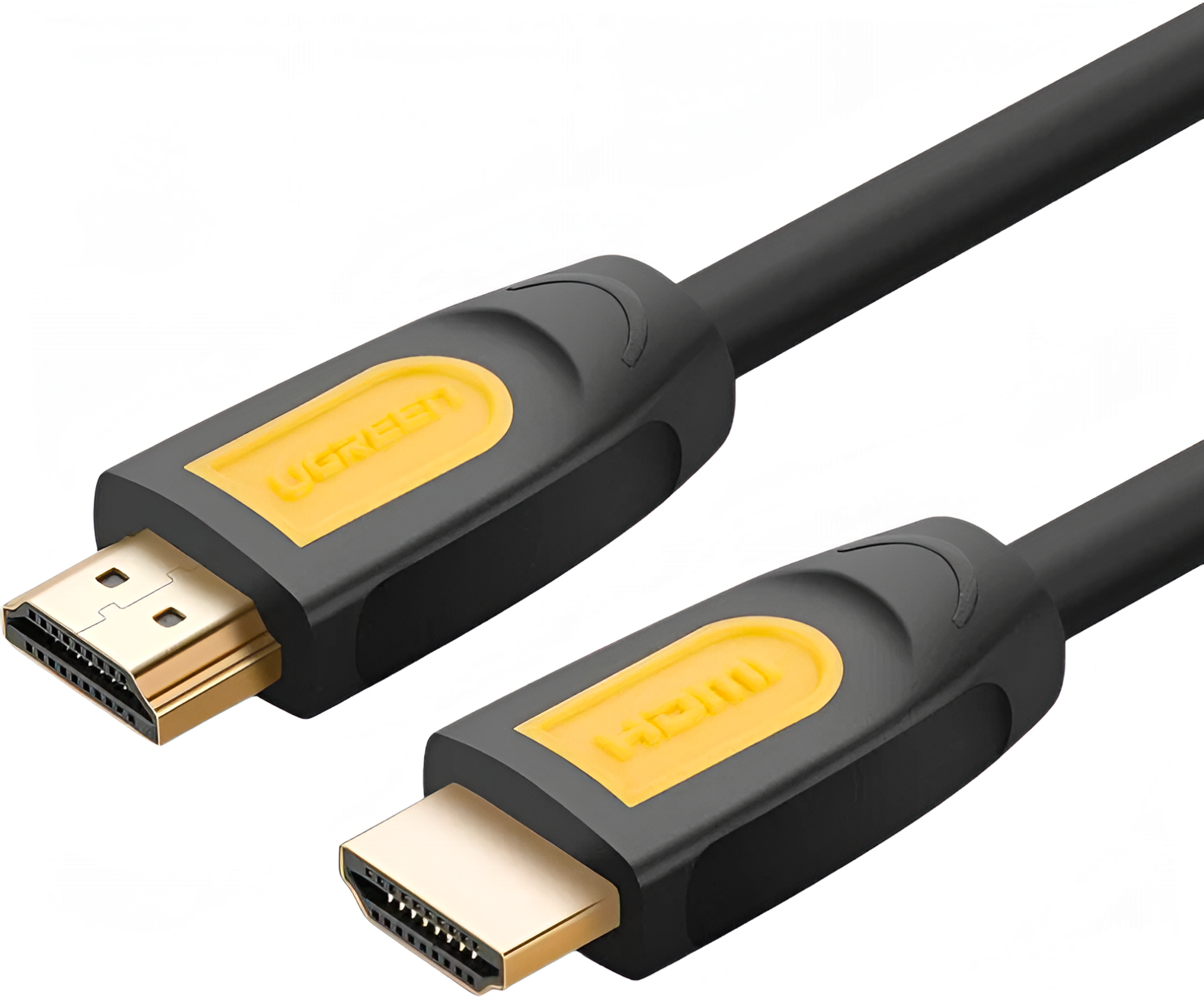 Видео кабель Ugreen HD101, Длина 2 м , цвет черно-желтый, HDMI