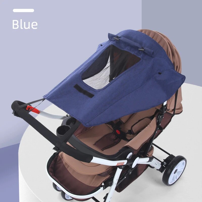 Козырек для коляски Blue with viewing