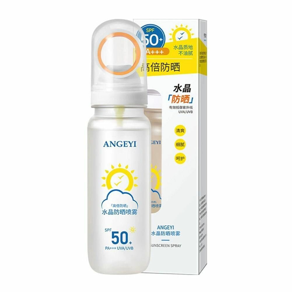 Солнцезащитный крем спрей spf 50+ для лица и тела, 90 мл