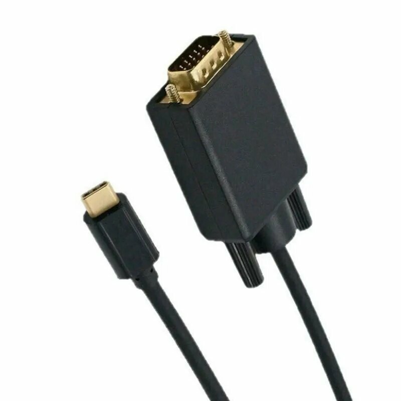 USB 3.1 Type -C В VGA Cable - Подключите Свой Мобильный Телефон Или Ноутбук С Монитором VGA, Проектором Телевизором.