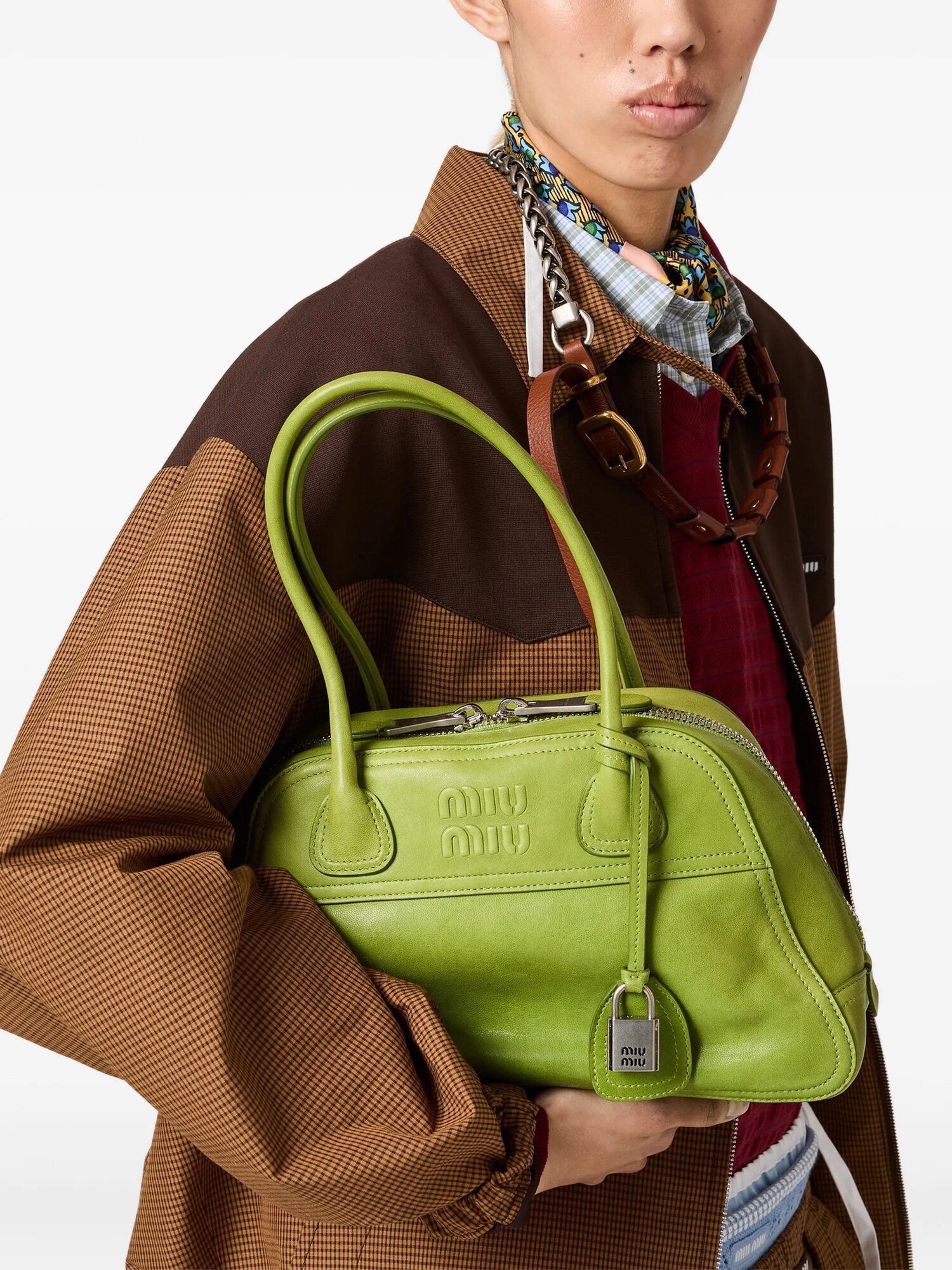 Сумка Miu Miu Vivant, green — фото 1