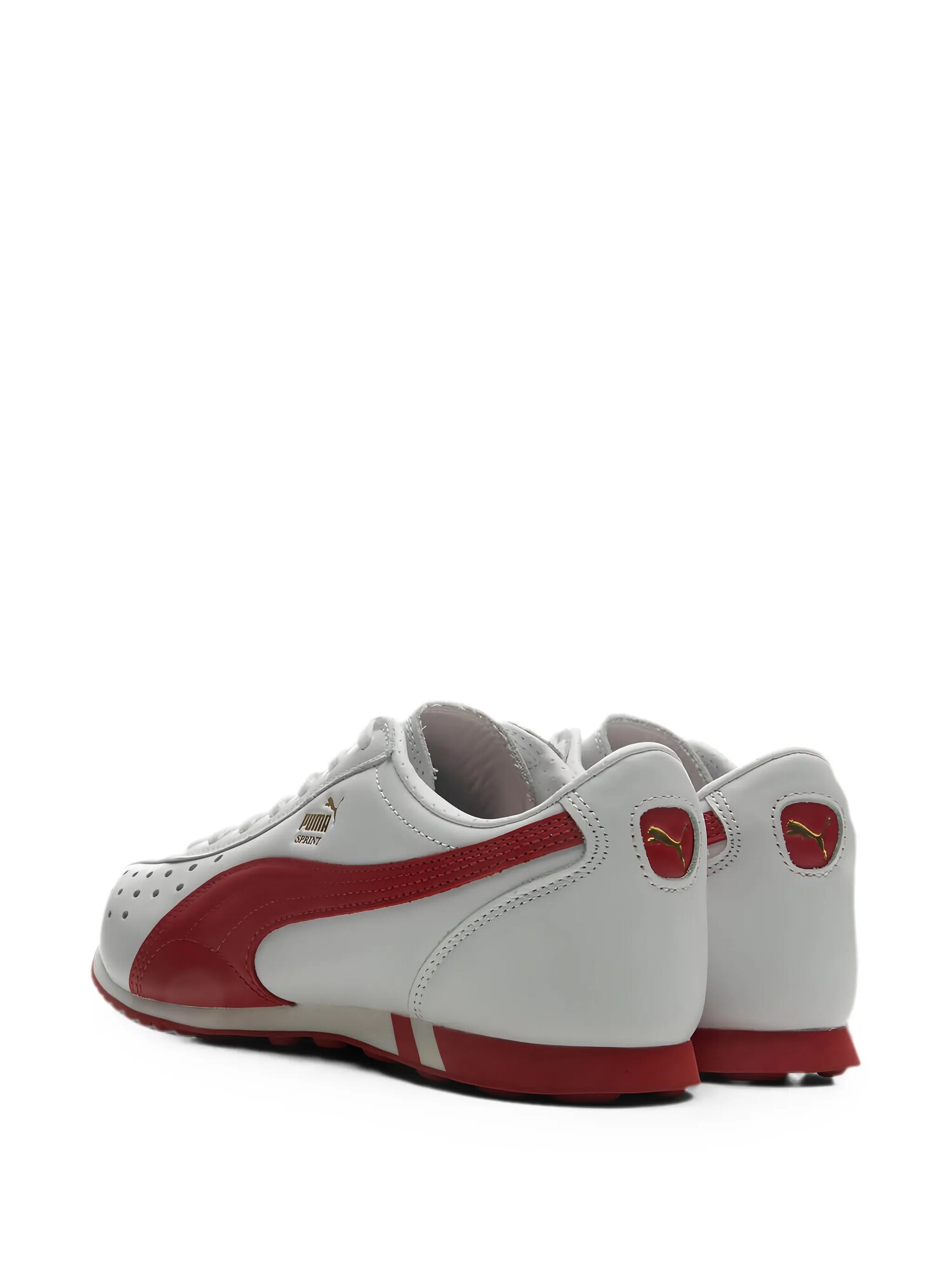 Кроссовки PUMA Sprint perforated sneakers, размер 9.5 US, белый — фото 1