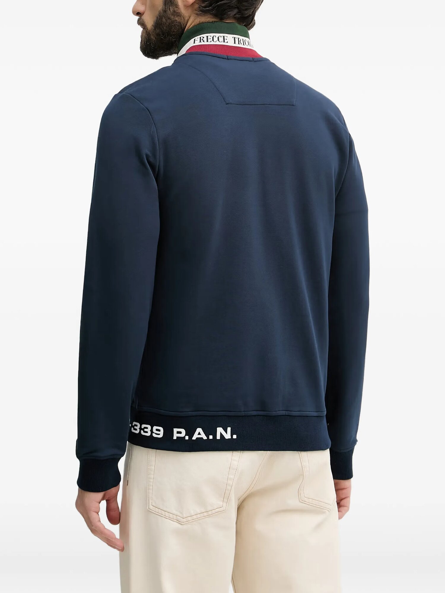 Толстовка Aeronautica Militare P.A.N zip-up sweatshirt, размер 54, , синий — фото 1