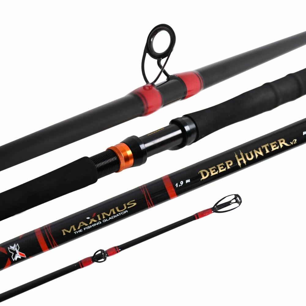 Спиннинг для троллинга Maximus Deep Hunter V2 210H 210 см тест до 50 lb 800 гр на щуку, судака, окуня