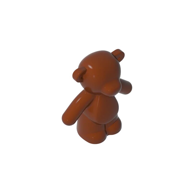 Gobricks 10 шт. 98382 кирпичи, детали медведя, совместимые MOC строительные блоки для взрослых и детей, сделай сам, образование, креативная игрушечная модель