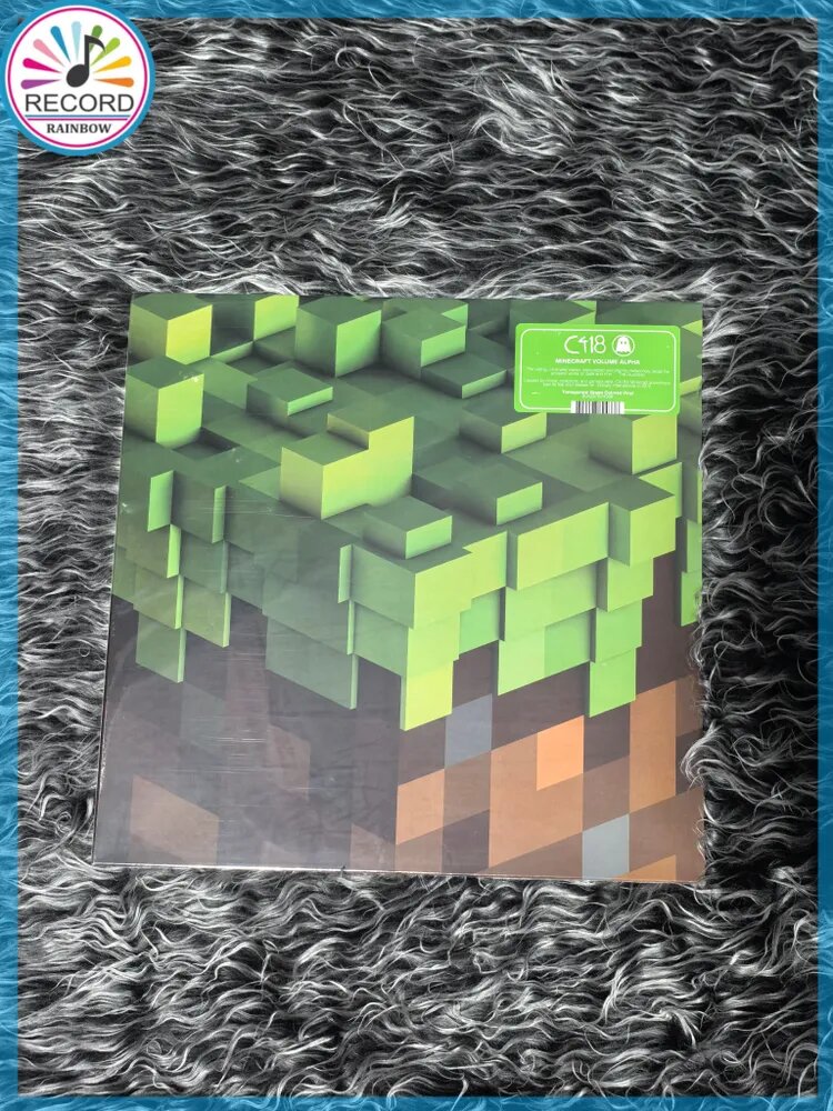 Виниловая пластинка C418 Minecraft Volume Alpha, саундтрек к игре Minecraft, винил LP, прозрачный зеленый винил