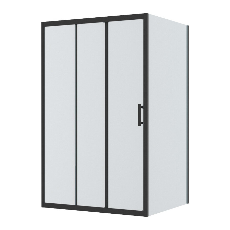 Душевой уголок Belbagno Uno 120х80 UNO-195-AHF-31-120/80-C-NERO черный