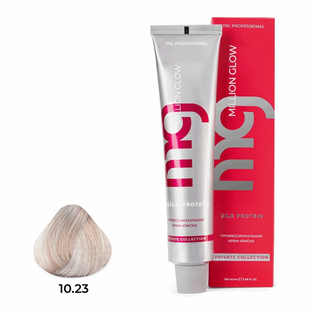 Крем-краска для волос Million glow Private collection Silk protein 10.23