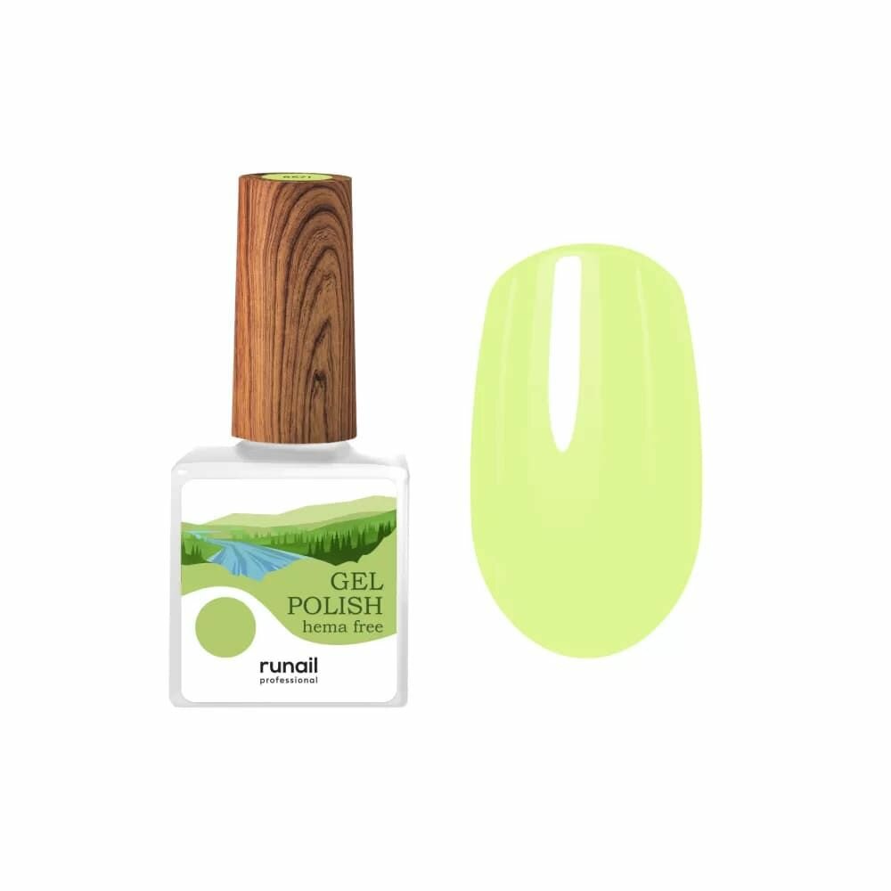 Гель-лак RuNail Professional Gel polish (hema free) № 8571, лимонный 10 мл