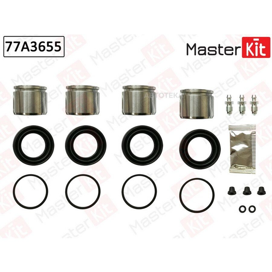 Ремкомплект тормозного суппорта + поршень MERCEDES T2 3-86 - 77A3655 MASTERKIT 77A3655