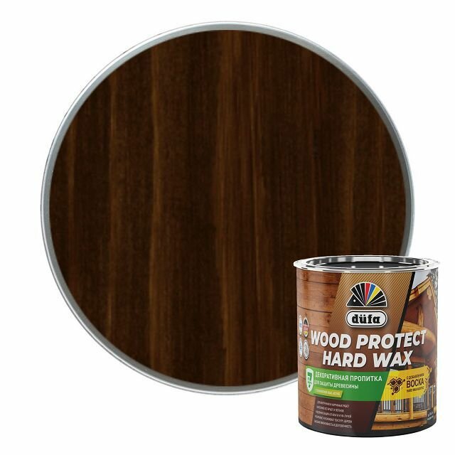 Средство деревозащитное DUFA Wood Protect Hard wax каштан 0.75л, МП00-010448