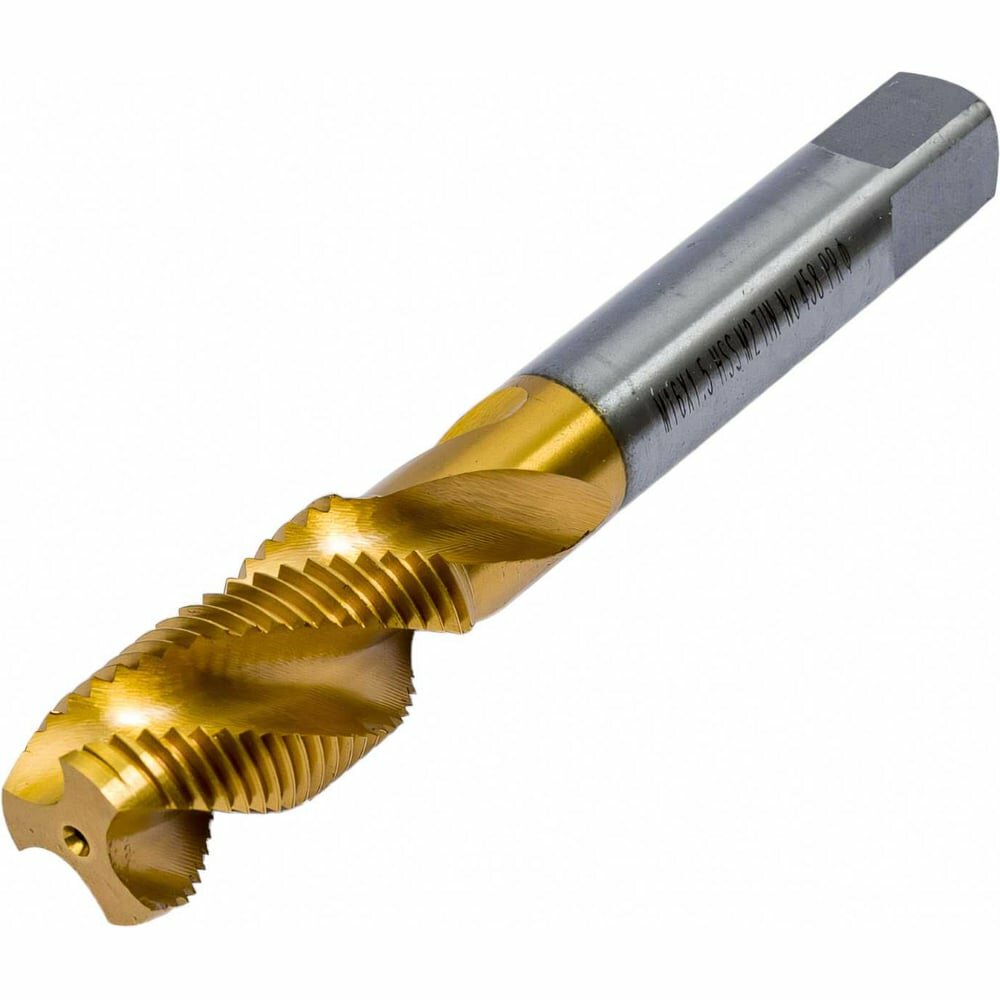 Метчик M16x1,5 HSS M2 TiN спиральный ПрофОснастка №458 арт. 50221058