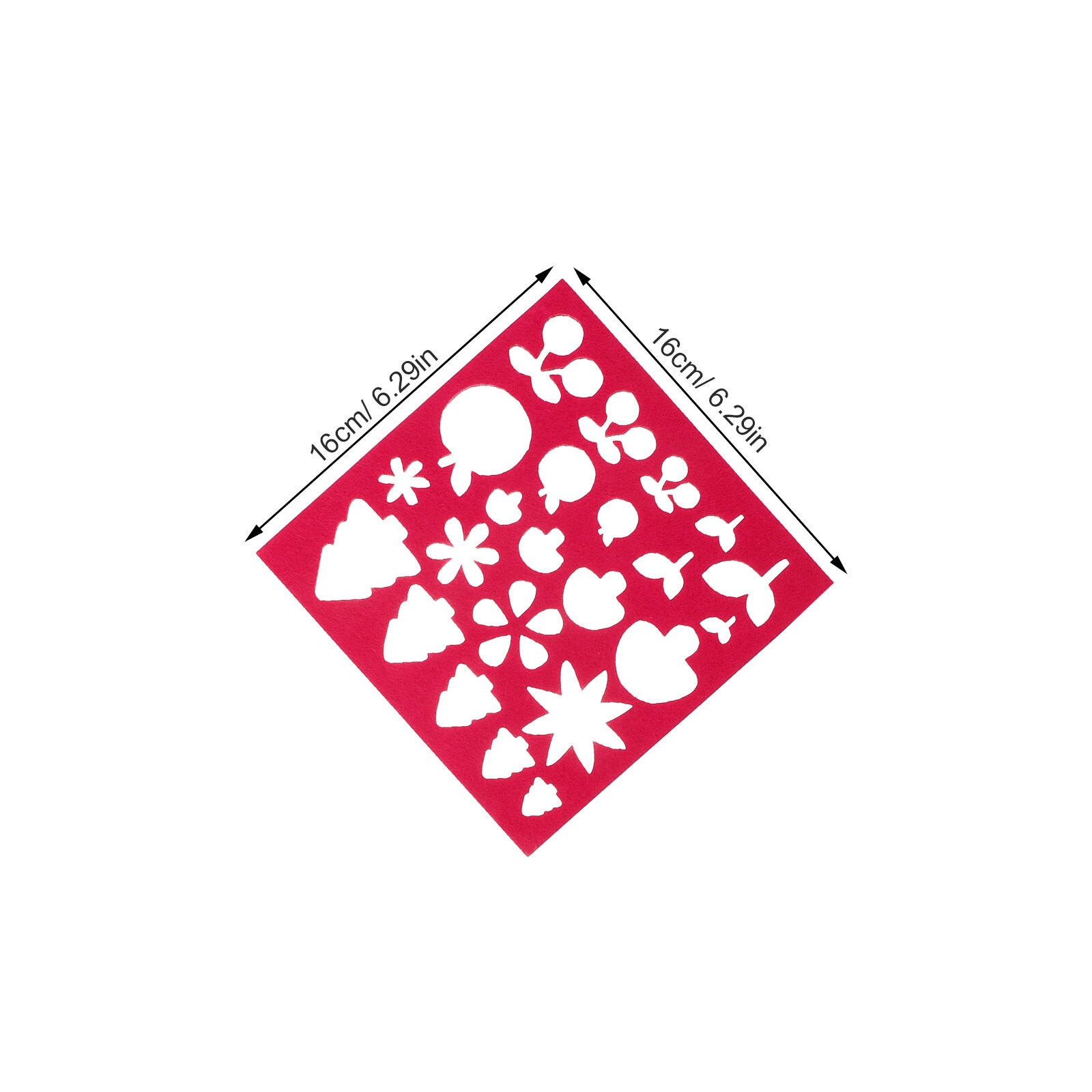 7 Пcs Шаблоны Для Вышивания Иглой По Фетру Набор Для Творчества 16X16Cm