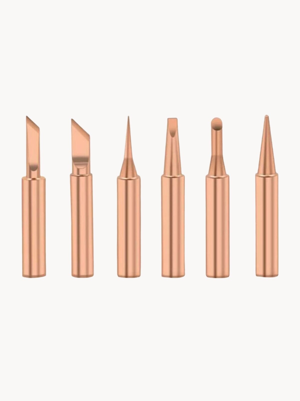 Набор медных жал для паяльника серии 900М-T, 6шт